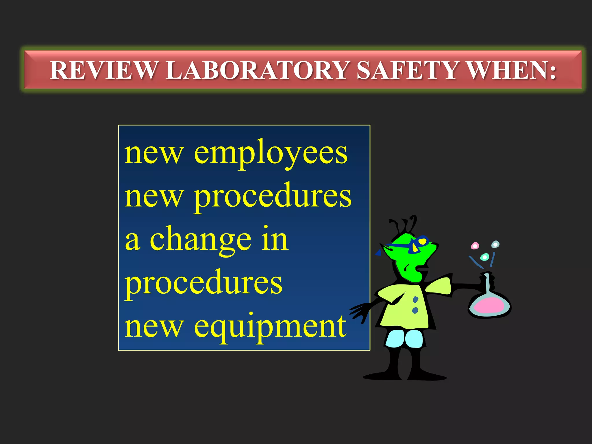 Basic lab safety principles | PPTX