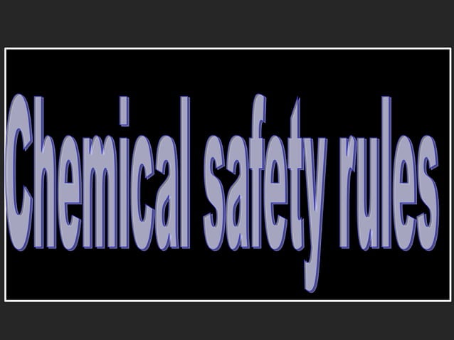 Basic lab safety principles | PPTX