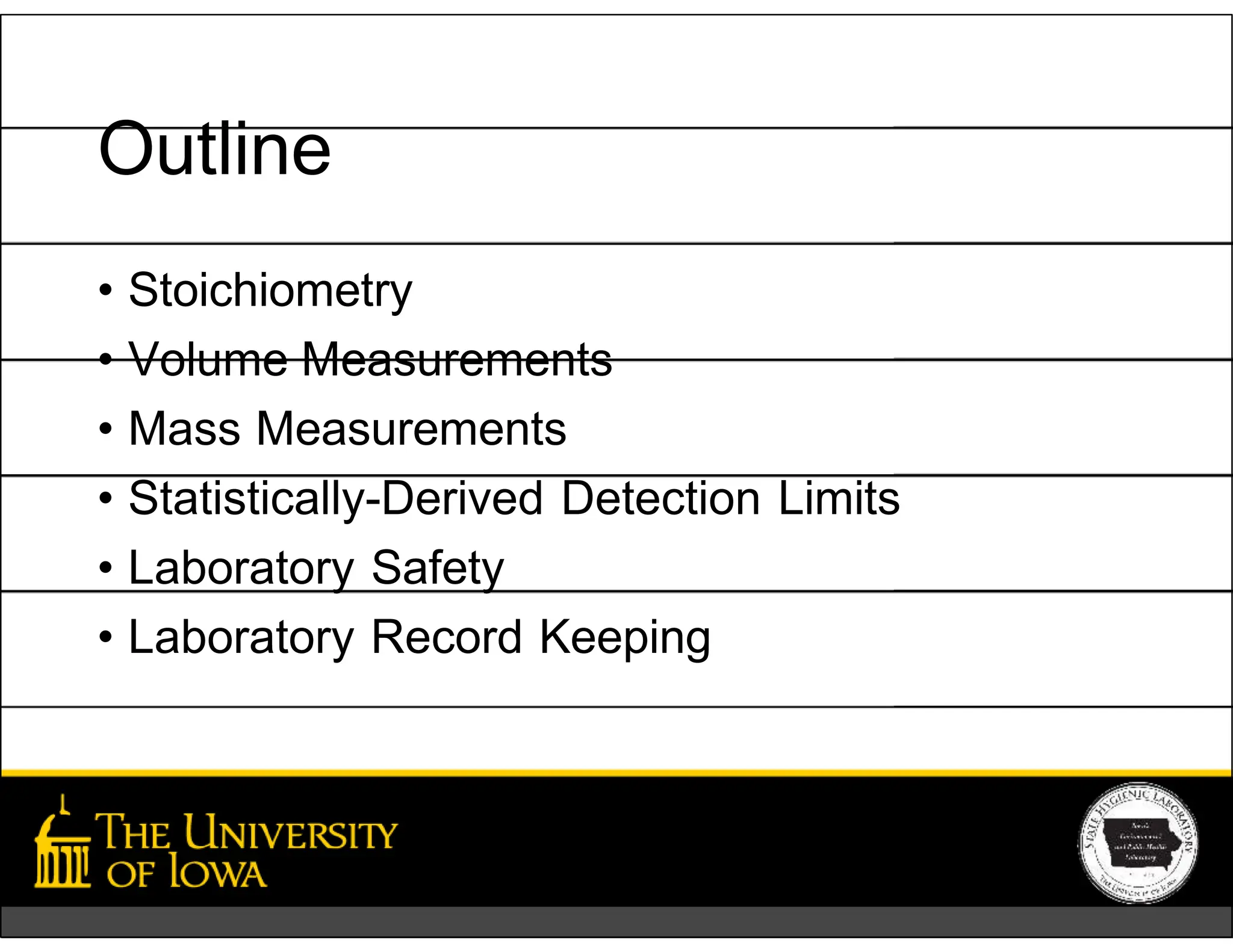 Basic Laboratory Techniques by university of Iown | PPT