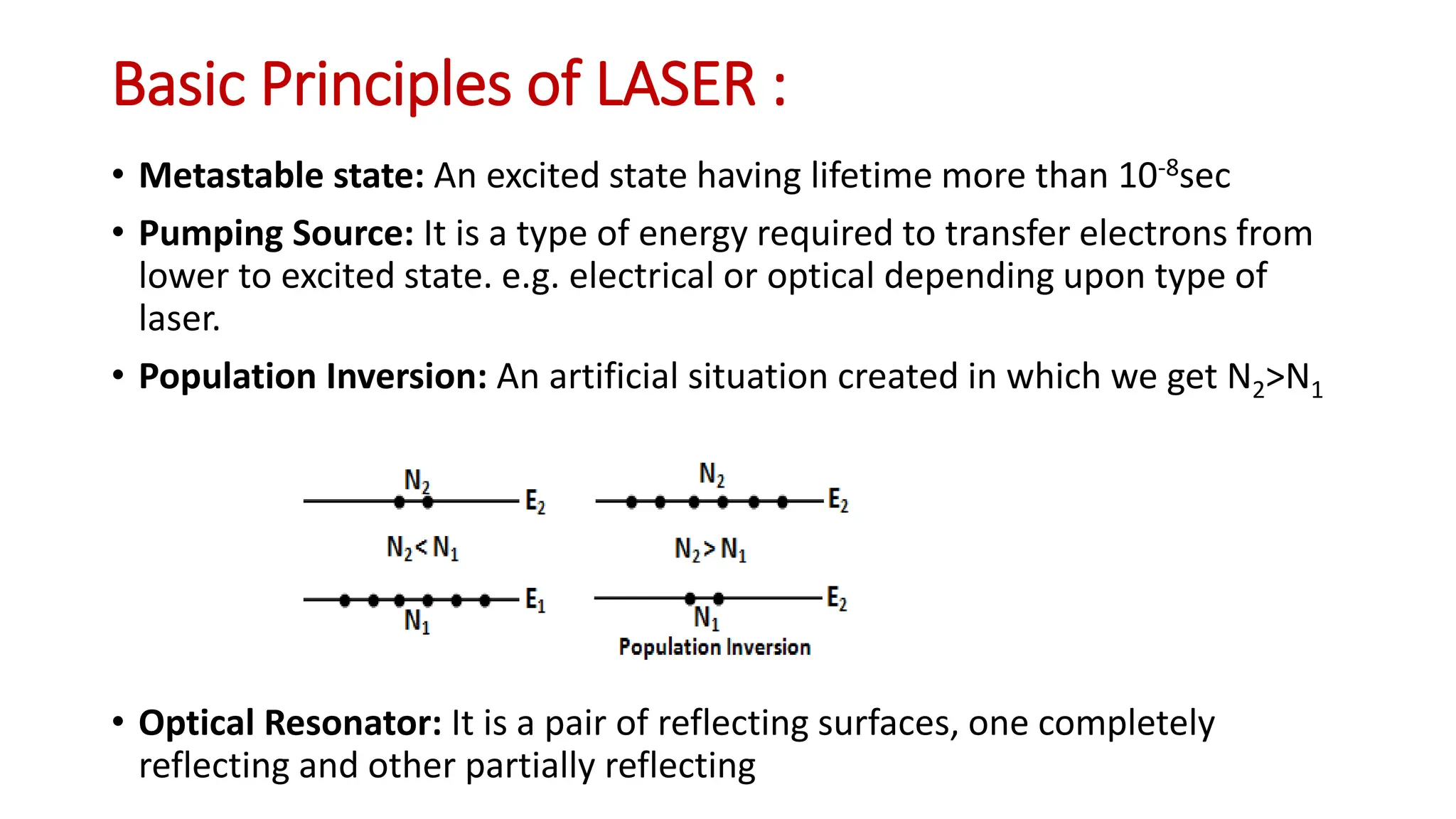 Basic Laser Principles_pdf. | PDF | Chemistry | Science