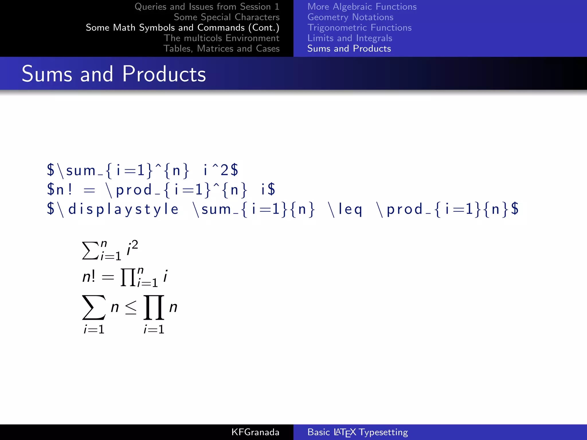 Basic Latex Typesetting - Session 2 | PPT