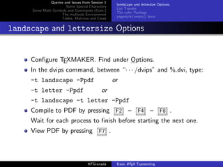 Basic Latex Typesetting - Session 2 | PPT