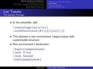 Basic Latex Typesetting - Session 2 | PPT