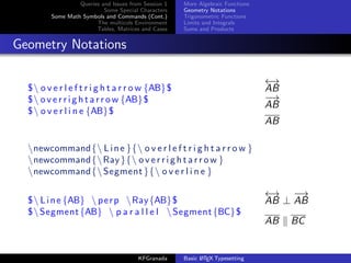 Basic Latex Typesetting - Session 2 | PPT