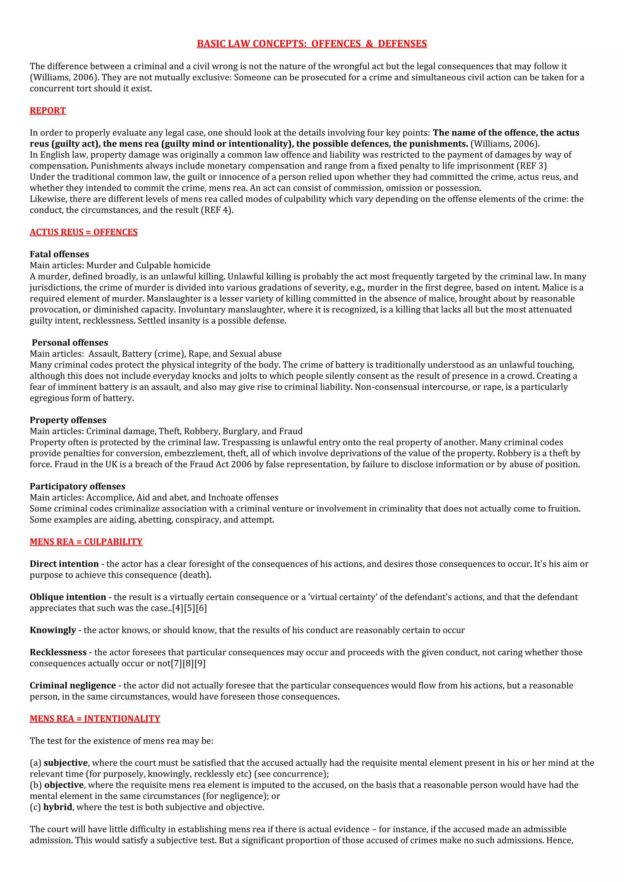 Basic Legal Concepts - CHARACTERISTICS OF JUST LAWS JUST LAW: A Law
