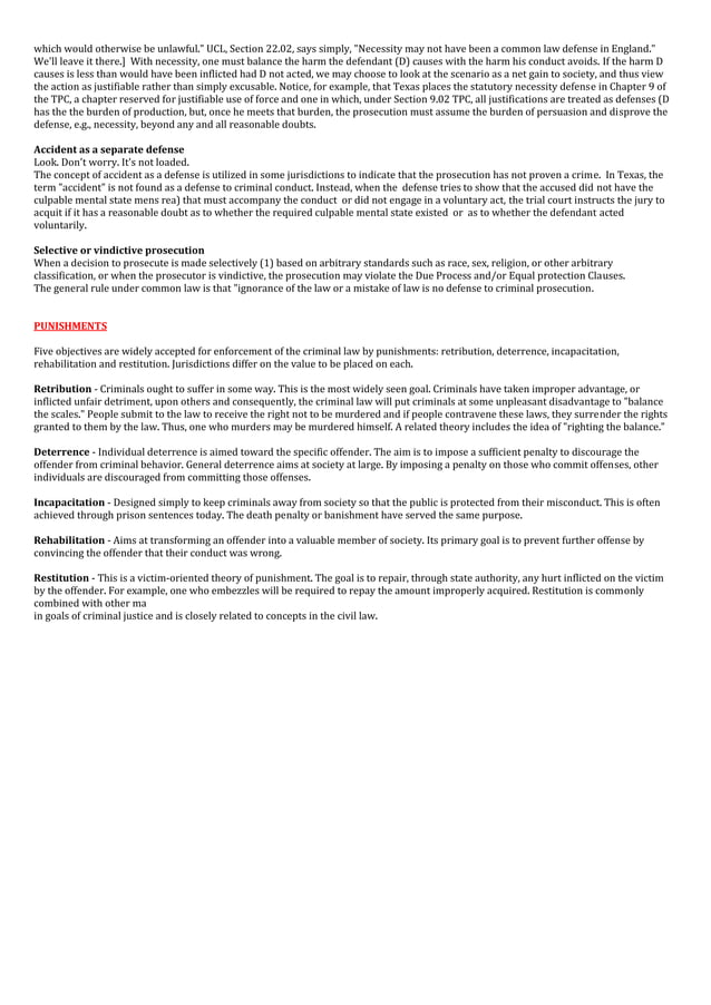 BASIC LAW CONCEPTS: OFFENCES & DEFENSES | PDF