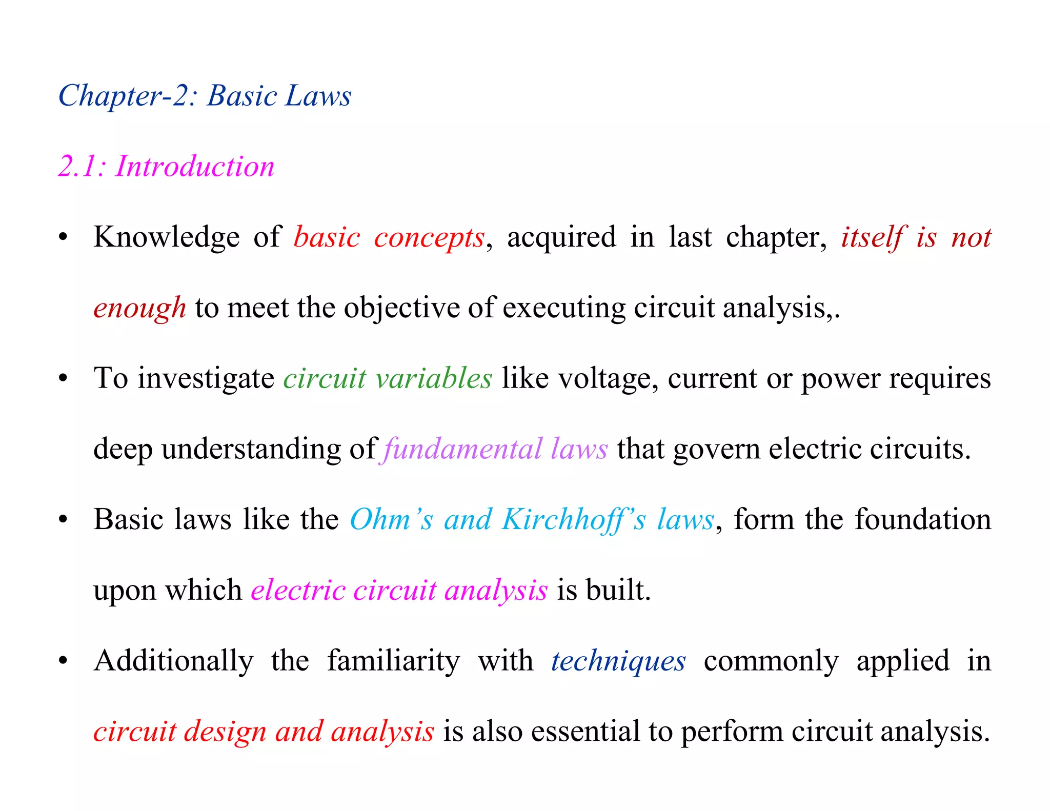 Basic laws linear circuit analysis | PPT