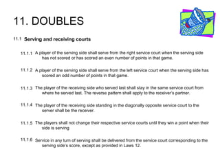 Basic laws of badminton | PPT