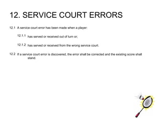 Basic laws of badminton | PPT