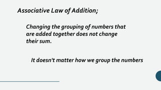 Basic laws of math | PPTX