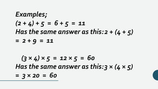 Basic laws of math | PPTX