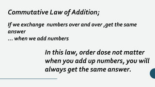 Basic laws of math | PPTX