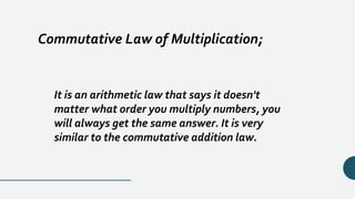Basic laws of math