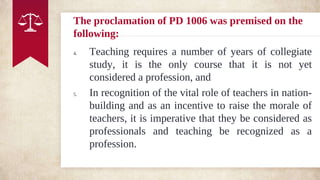 Basic Laws on the Professionalization of Teaching.pptx