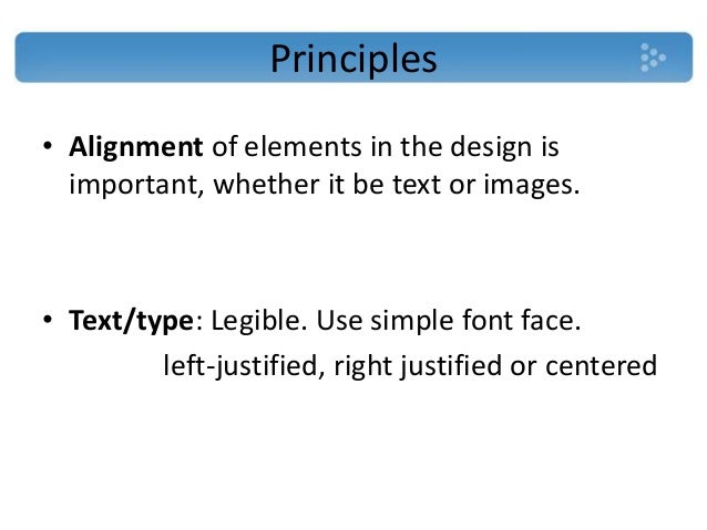 Basic layout principles