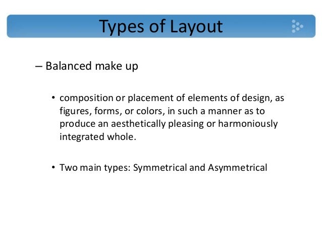 Basic layout principles