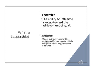 Basic Leadership Skills to understand leadership | PPTX
