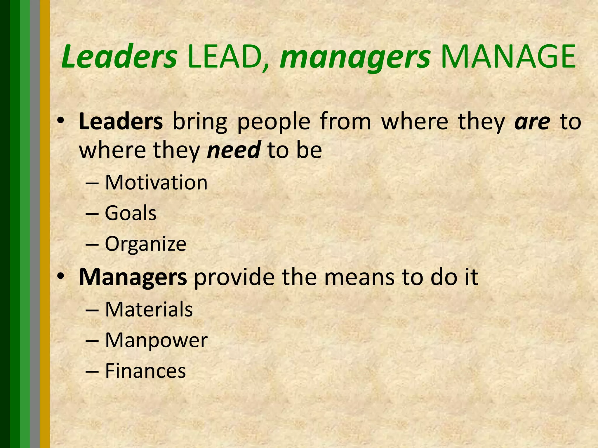 Basic Leadership Training Lesson 1 | PPTX