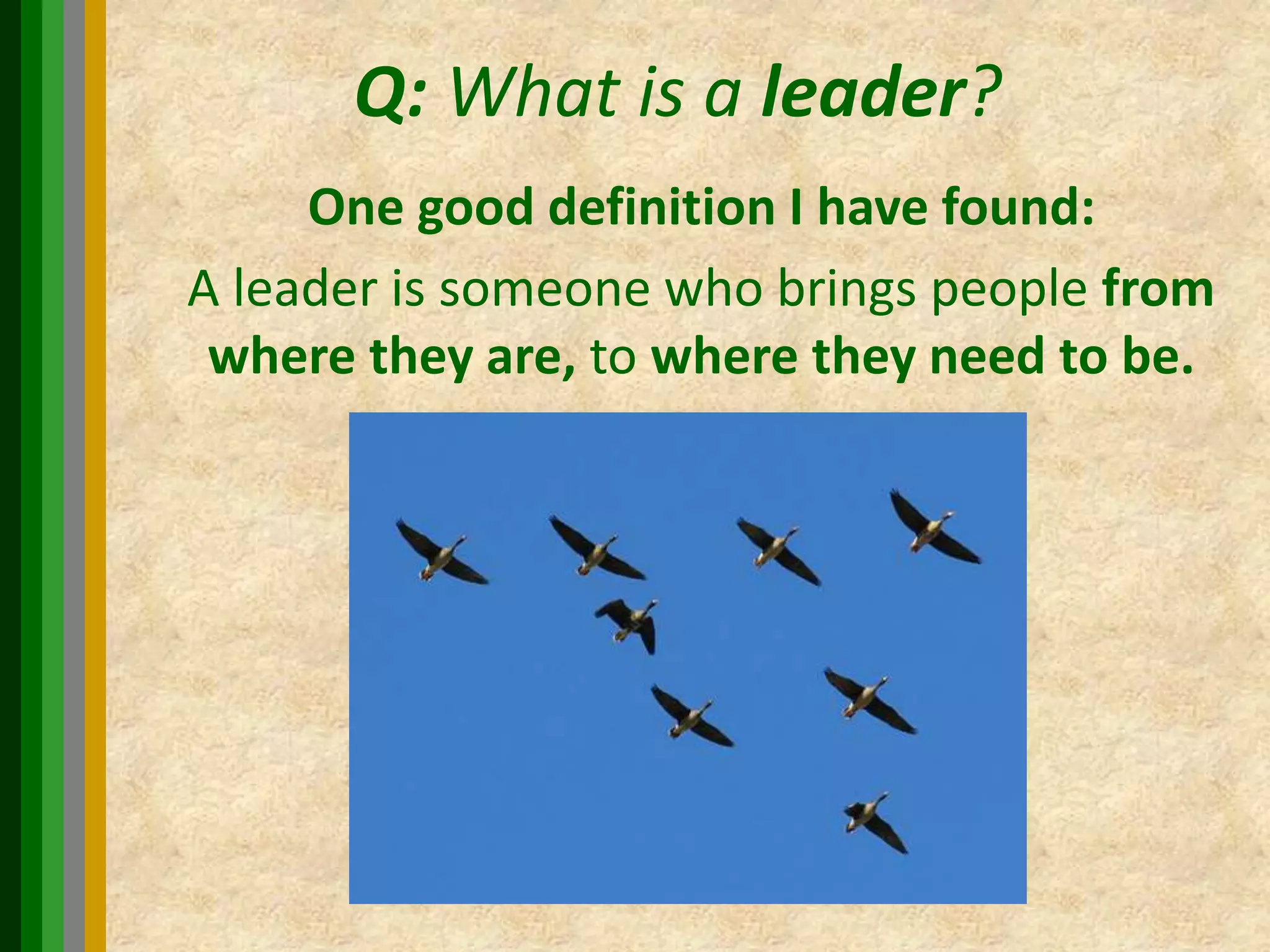 Basic Leadership Training Lesson 1 | PPTX