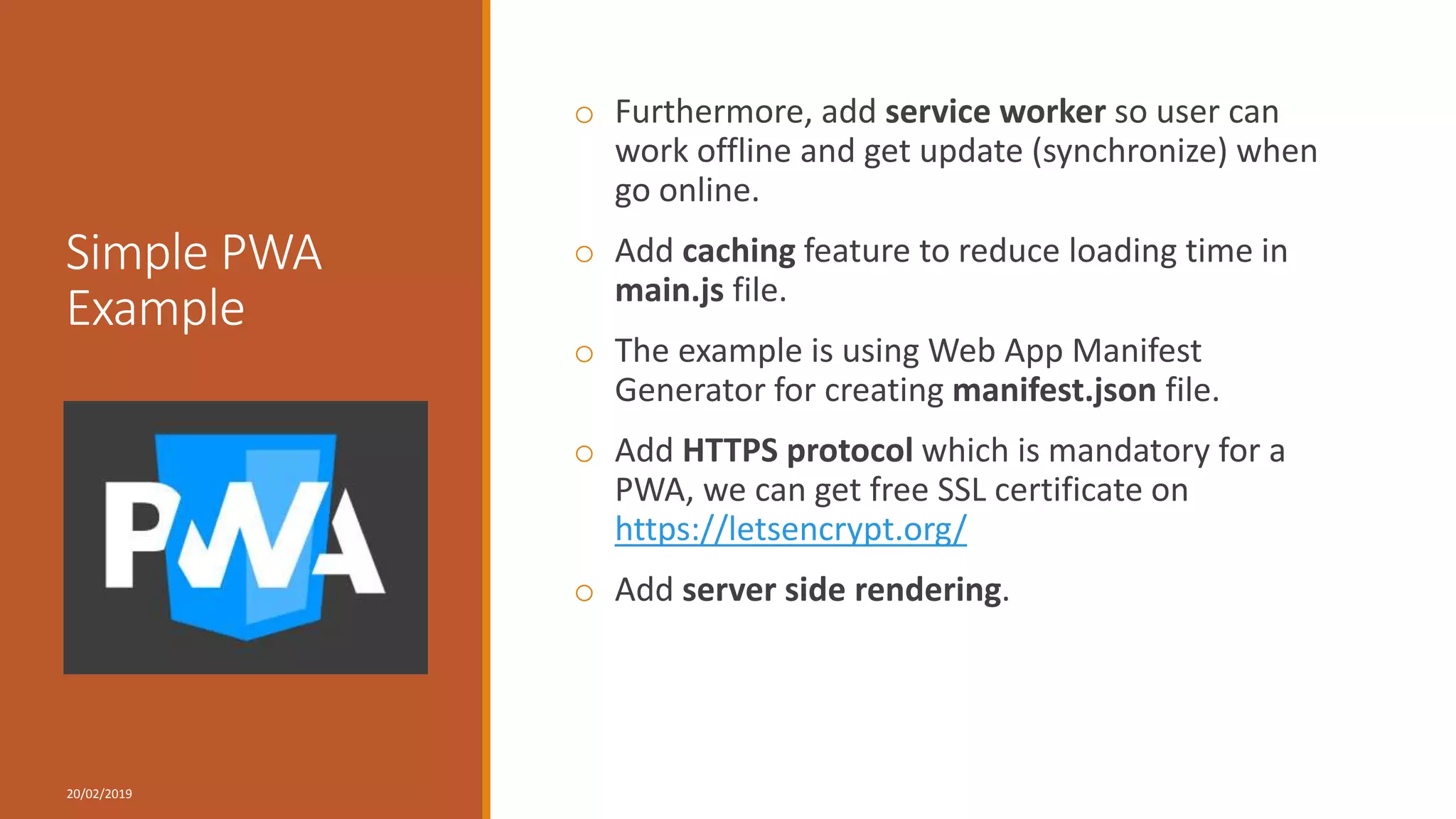 Basic Learning about Progressive Web Apps (PWA) | PPTX