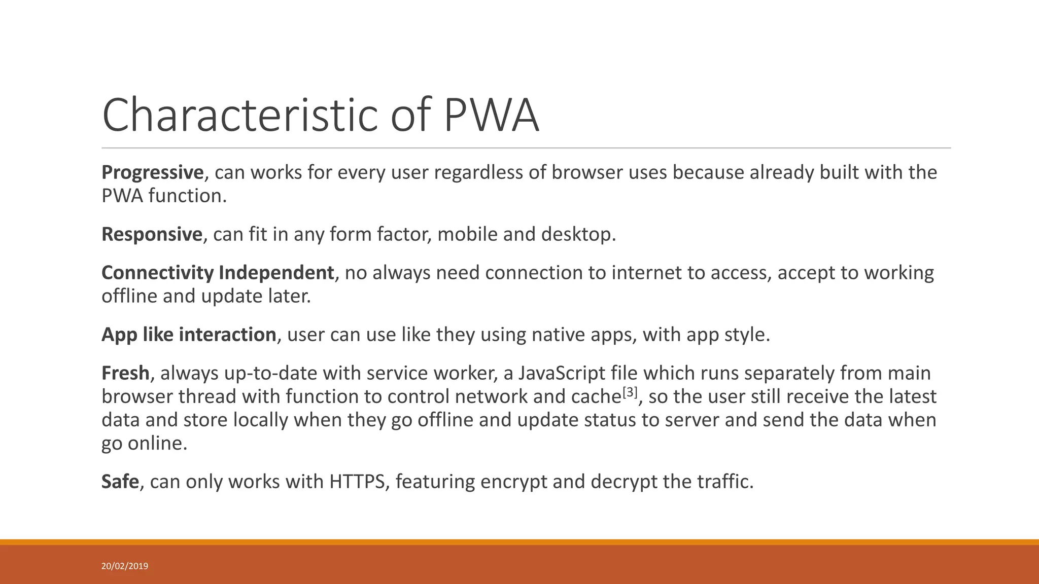 Basic Learning about Progressive Web Apps (PWA) | PPTX