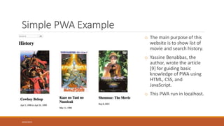 Basic Learning about Progressive Web Apps (PWA) | PPTX