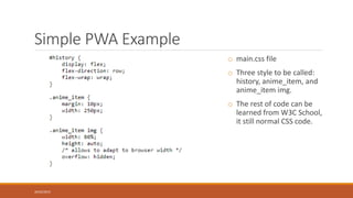 Basic Learning about Progressive Web Apps (PWA) | PPTX