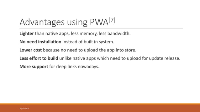 Basic Learning about Progressive Web Apps (PWA) | PPT