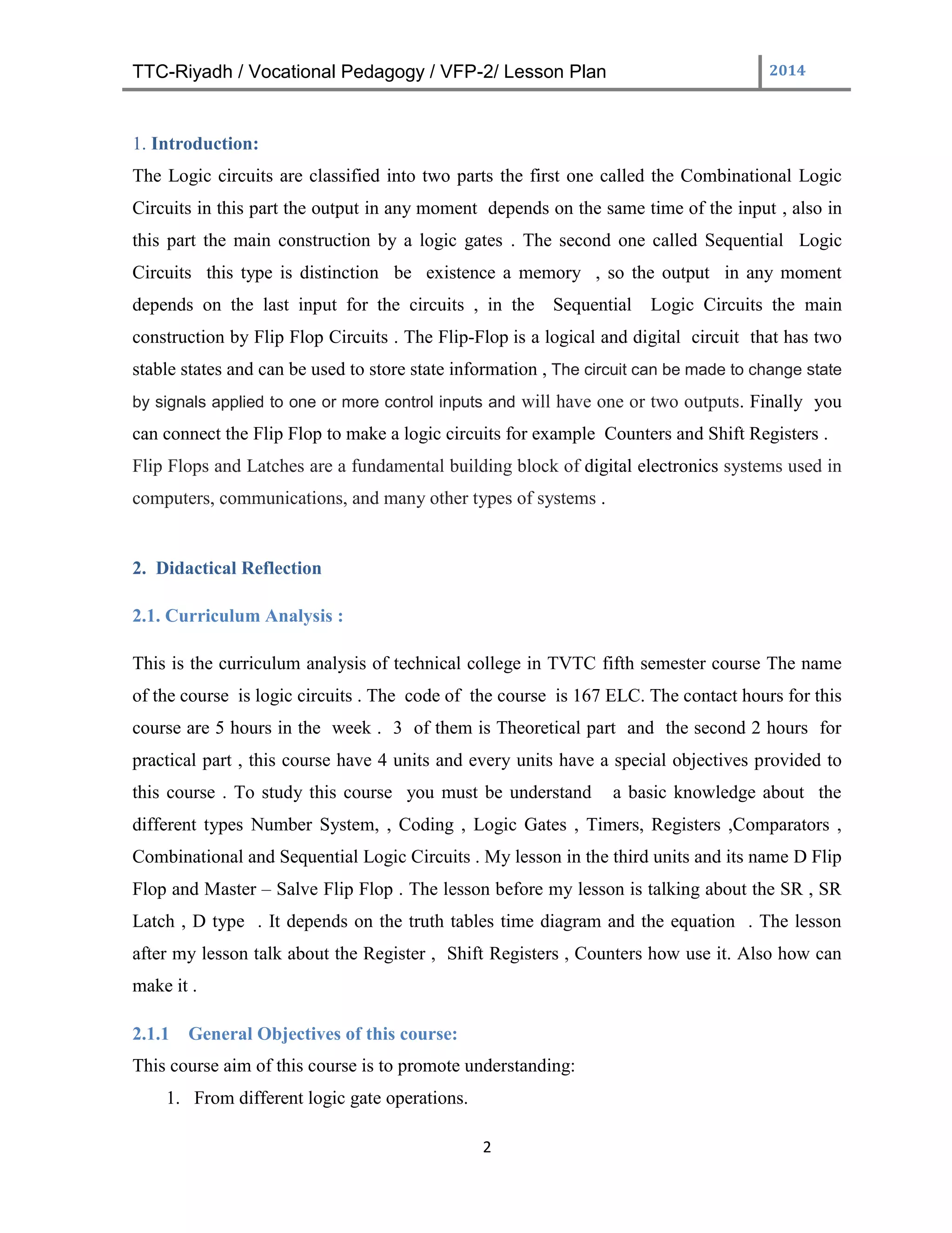 Basic lesson plan نسخه%e2%80%ab%e2%80%ac0909 | PDF