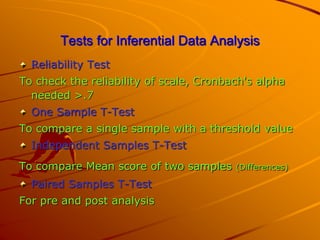 Basic Level Quantitative Analysis Using SPSS.ppt | Science