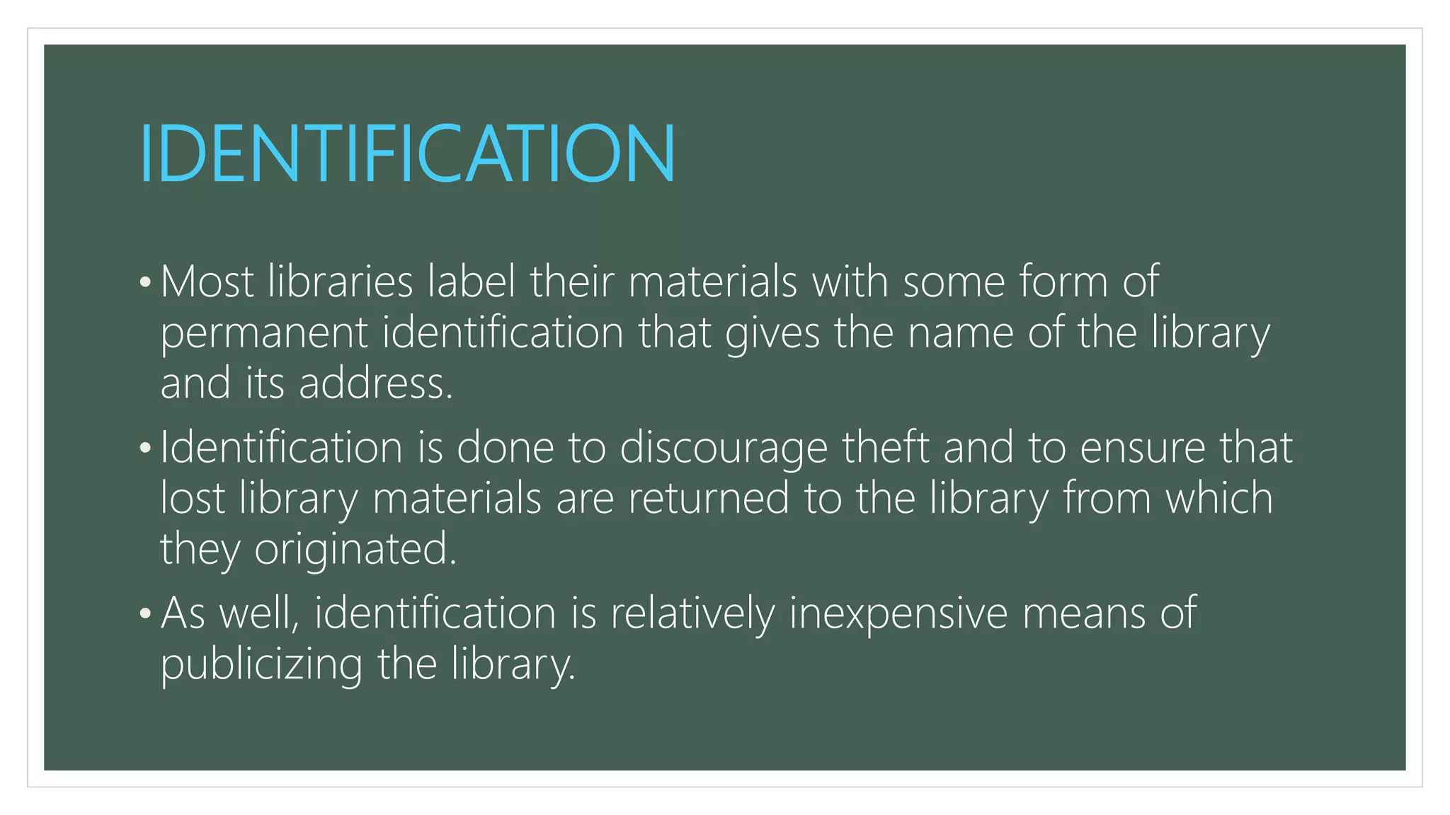 Basic Library Procedures: Processing Library Materials | PPTX
