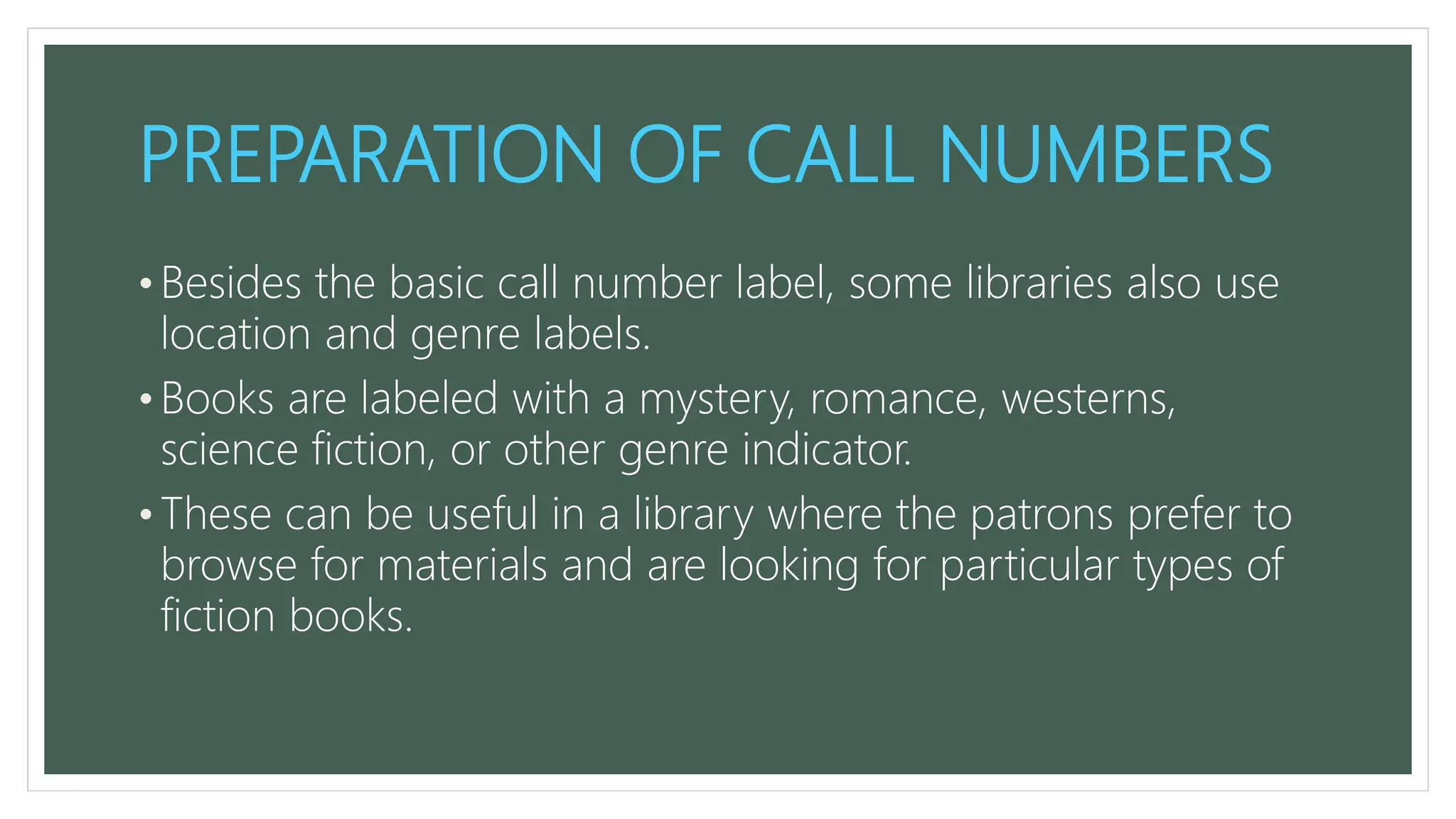 Basic Library Procedures: Processing Library Materials | PPTX