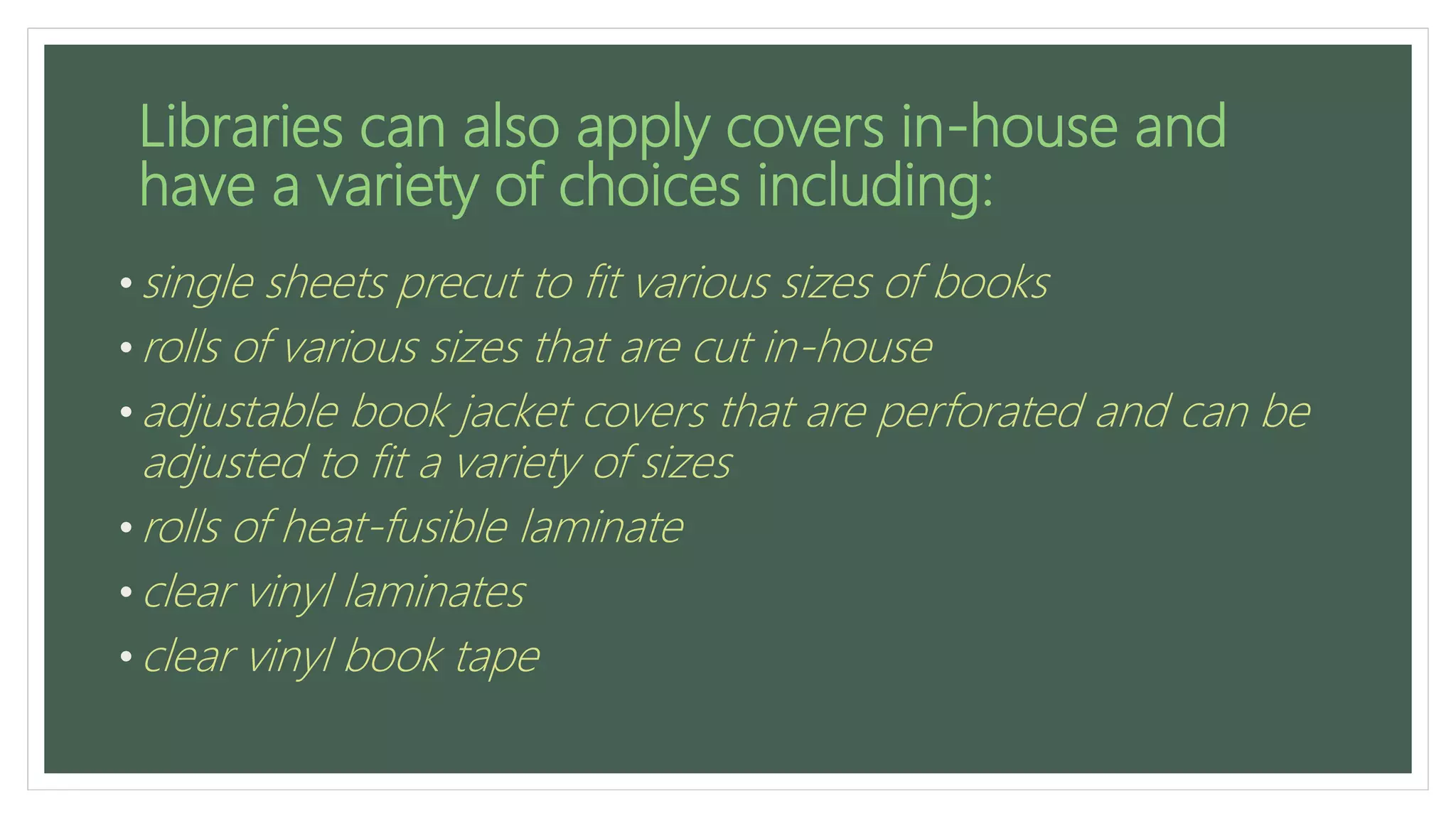 Basic Library Procedures: Processing Library Materials | PPTX