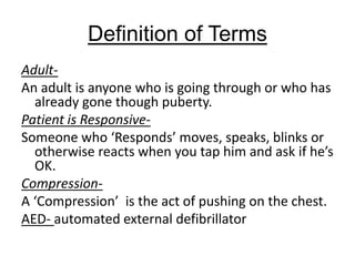 Adult basic life support for junior doctors | PPT