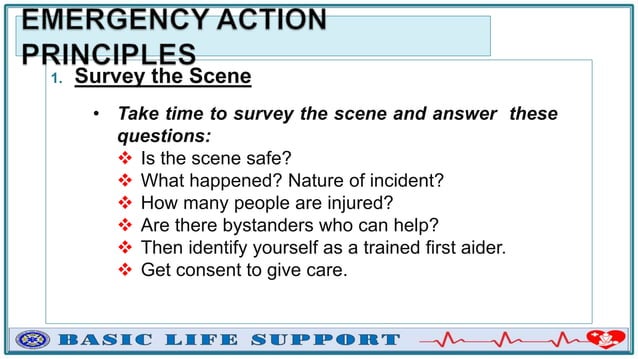 BASIC LIFE SUPPORT POWERPOINT PRESENTATION.pptx | First Aid | Injuries