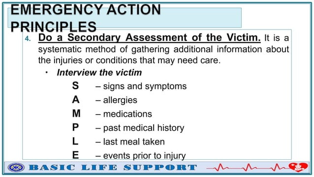 BASIC LIFE SUPPORT POWERPOINT PRESENTATION.pptx | First Aid | Injuries