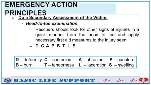 BASIC LIFE SUPPORT POWERPOINT PRESENTATION.pptx | First Aid | Injuries
