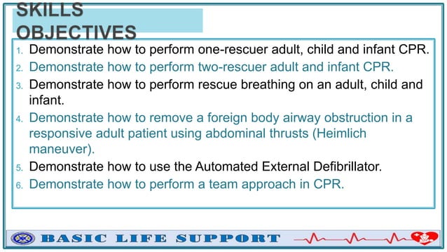 BASIC LIFE SUPPORT POWERPOINT PRESENTATION.pptx | First Aid | Injuries