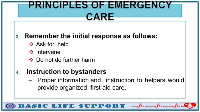 BASIC LIFE SUPPORT POWERPOINT PRESENTATION.pptx | First Aid | Injuries