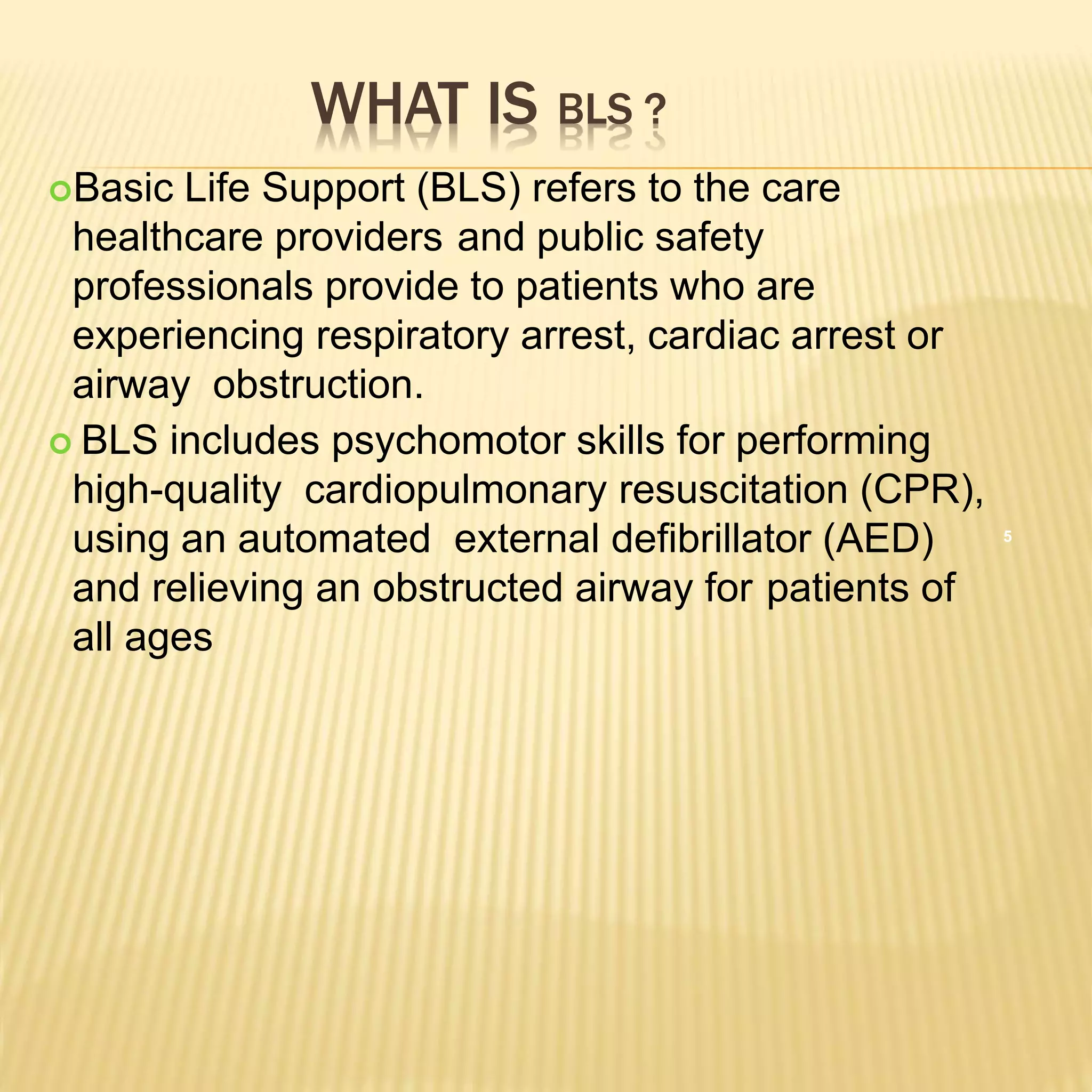 Basic life support 2021 (bls) | PPTX