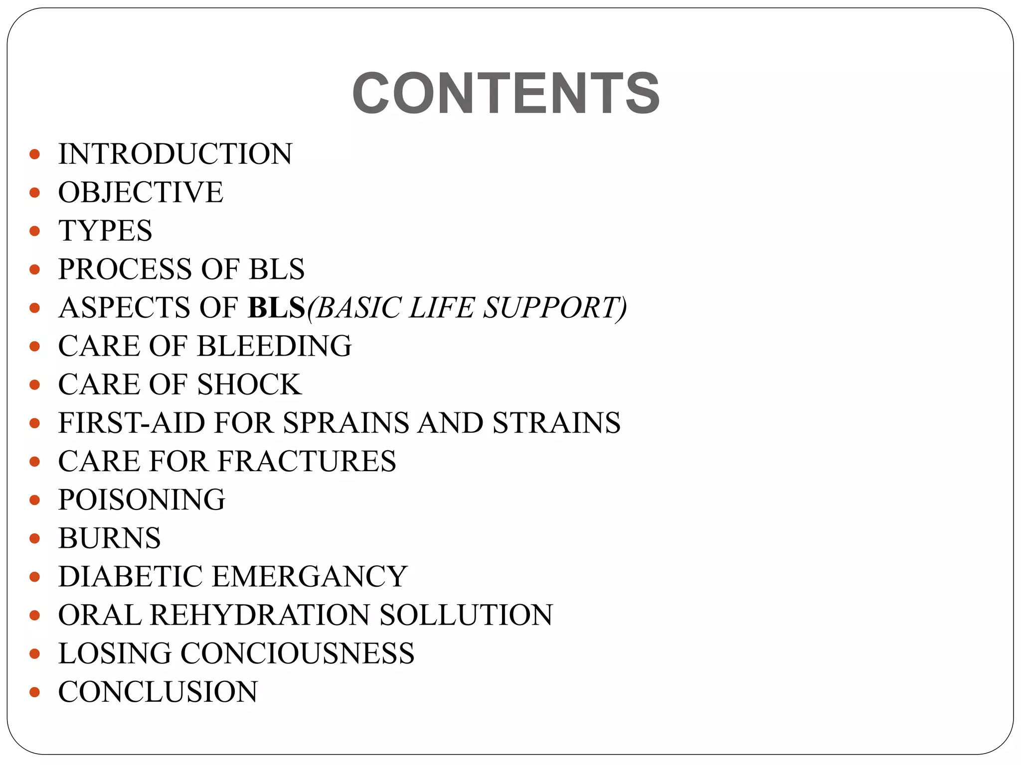 Basic life support and first aid | PPTX