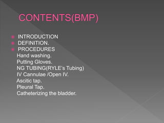 Basic life support & basic medical procedure | PPT