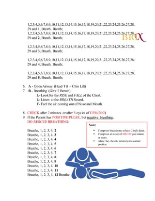 Basic Life Support for Lay Rescuers [book] | DOCX