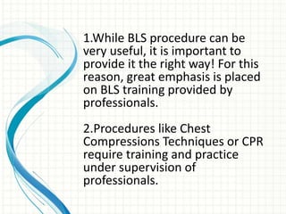 Basic life support training | PPTX