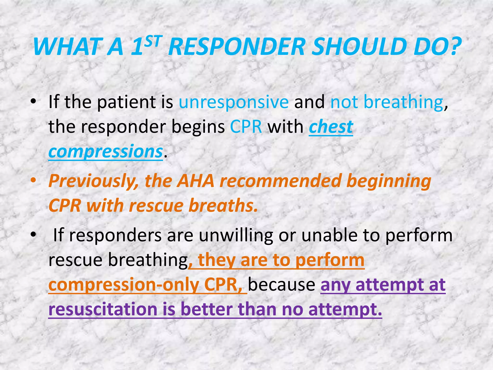 Basic life support training | PPTX