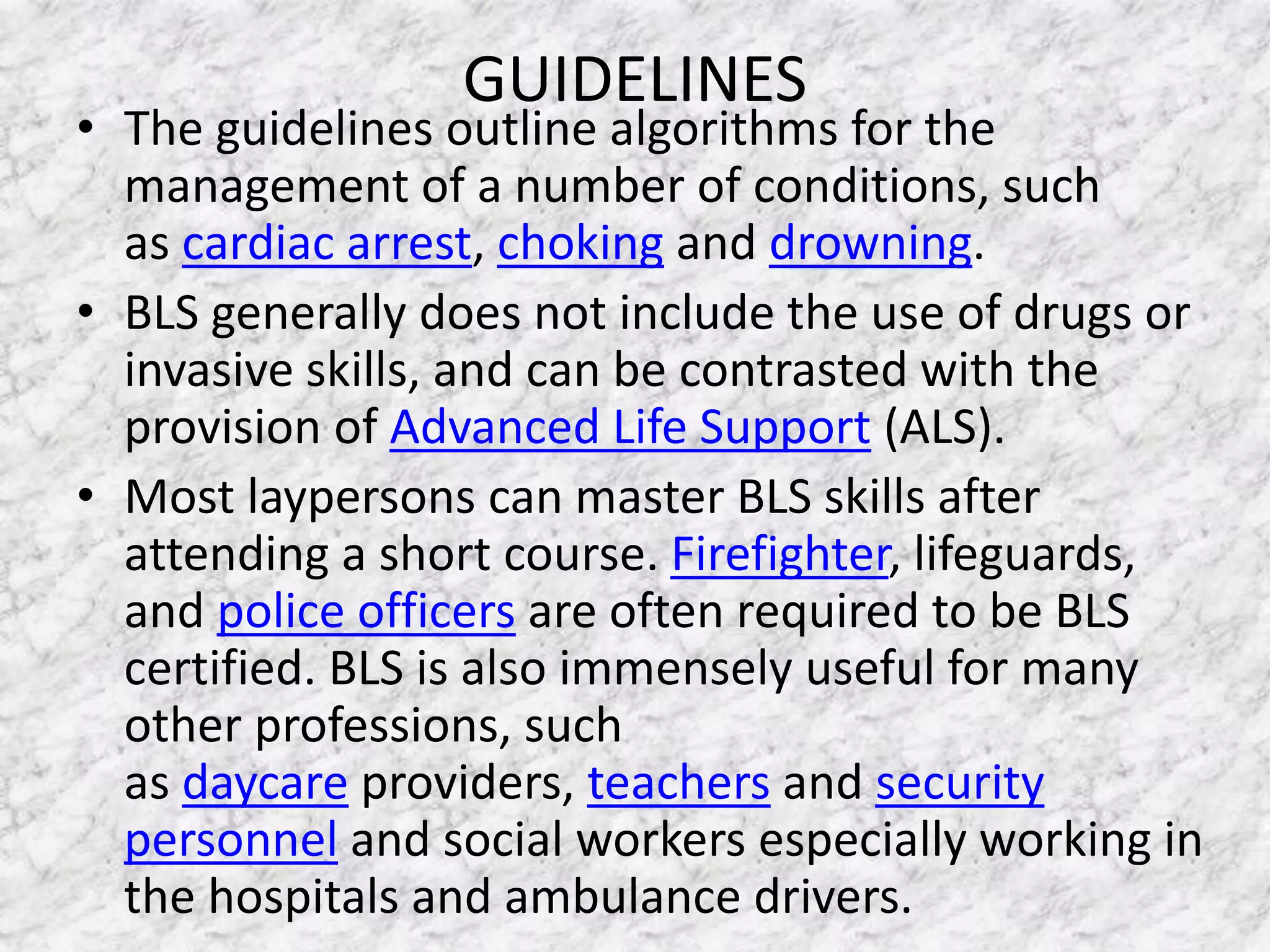 Basic life support training | PPTX