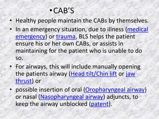 Basic life support training | PPTX