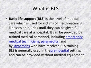 Basic life support training | PPTX