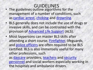 Basic life support training | PPTX