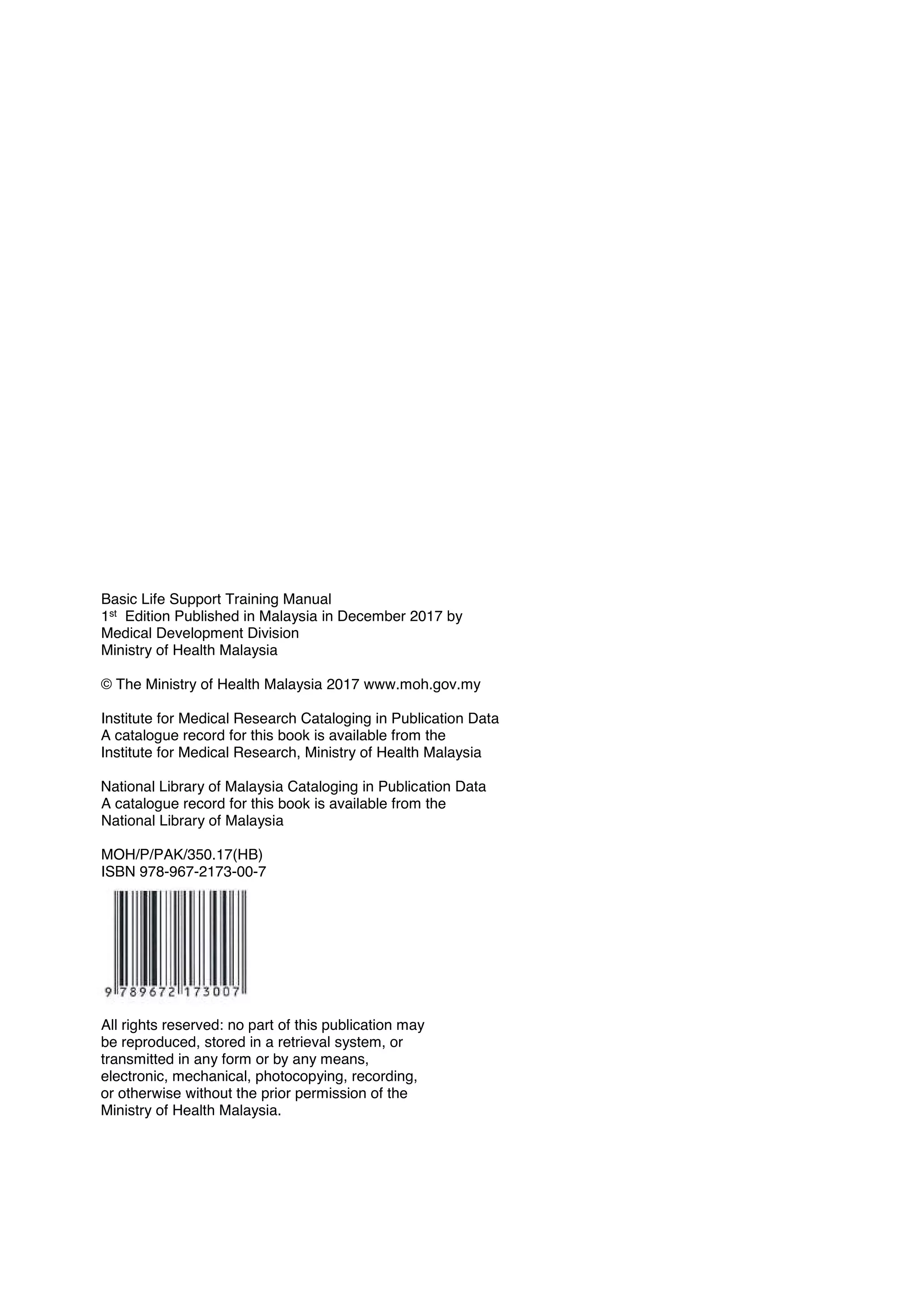 BASIC LIFE SUPPORT TRAINING MANUAL NEW MOH HOUSEMANSHIP MALAYSIA | PDF